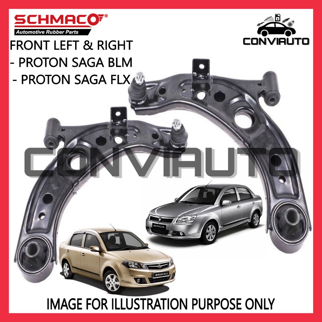 PROTON SAGA BLM / SAGA FLX LOWER ARM FRONT LEFT/RIGHT/SET SCHMACO (SPT ...