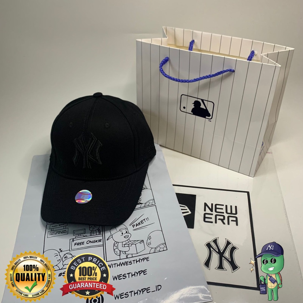Mlb Baseball Cap/Cap Full Black Reclusives Side V3 | Shopee Malaysia