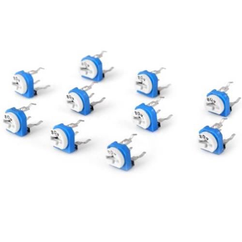 DIY HORIZONTAL 204 200K OHM ADJUSTABLE RESISTORS ( 0.1W 50V / 10PCS ...