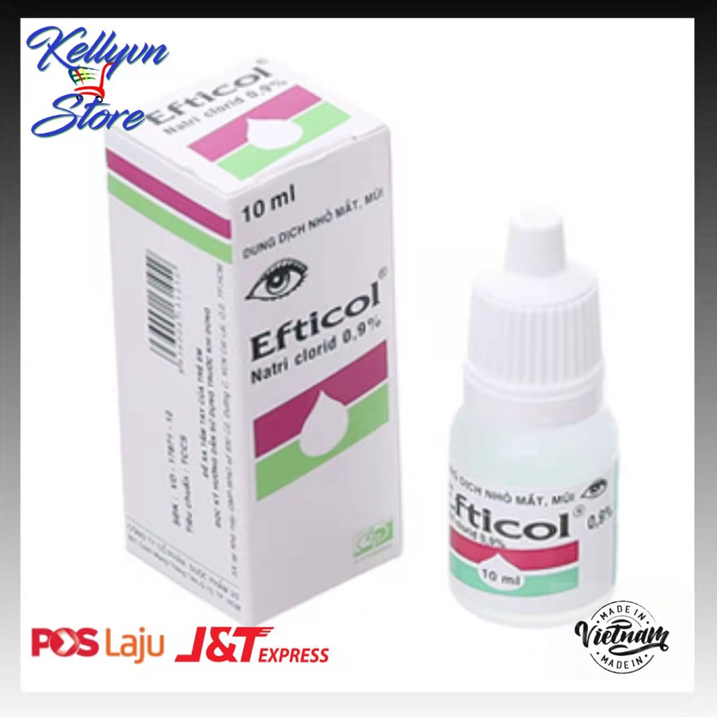 EFTICOL Eye +Nose Drops Solution 10ml [Natri Clorid 0.9%] | Shopee Malaysia