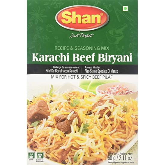Shan Karachi Beef Biryani Rempah Briyani 50g | Shopee Malaysia