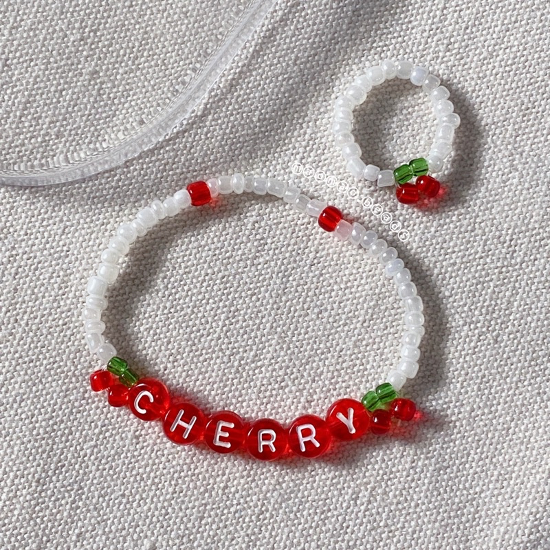 Cherry season/korean inspo/kpop/handmade | maomaobeads | Shopee Malaysia