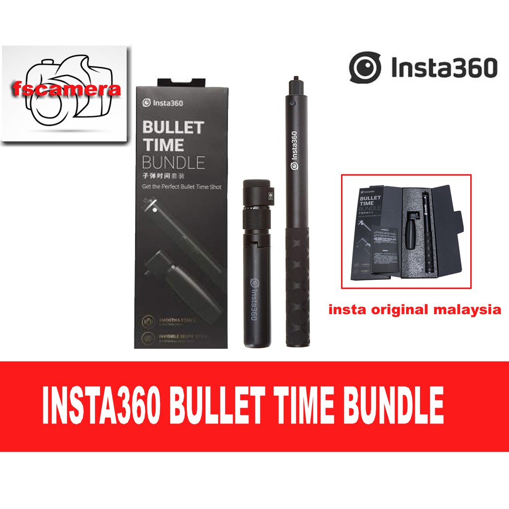 INSTA360 ORIGINAL BULLET TIME BUNDLE WITH INVISIBLE STICK & BULLET TIME ...