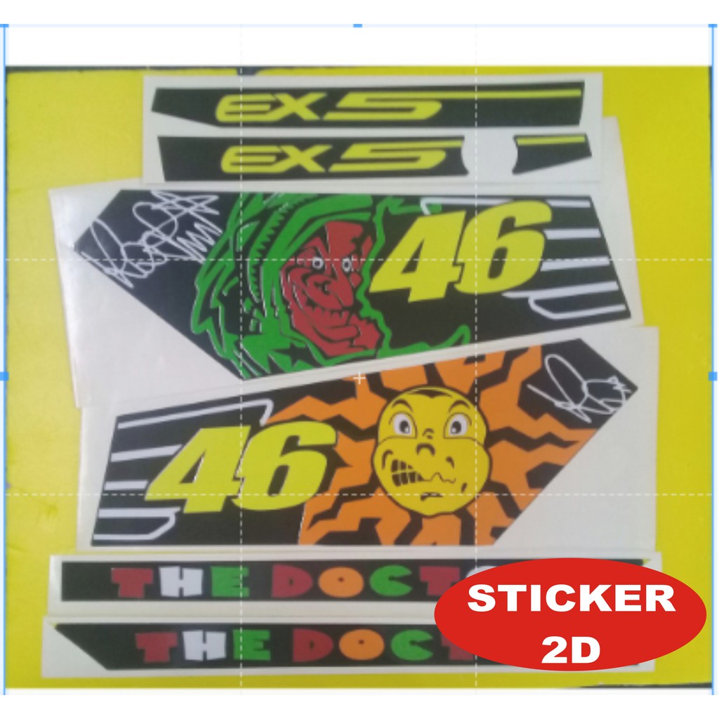 20230825-315 STICKER HONDA EX5 C100 ORACAL CLEAR COATED STICKER 2D ...