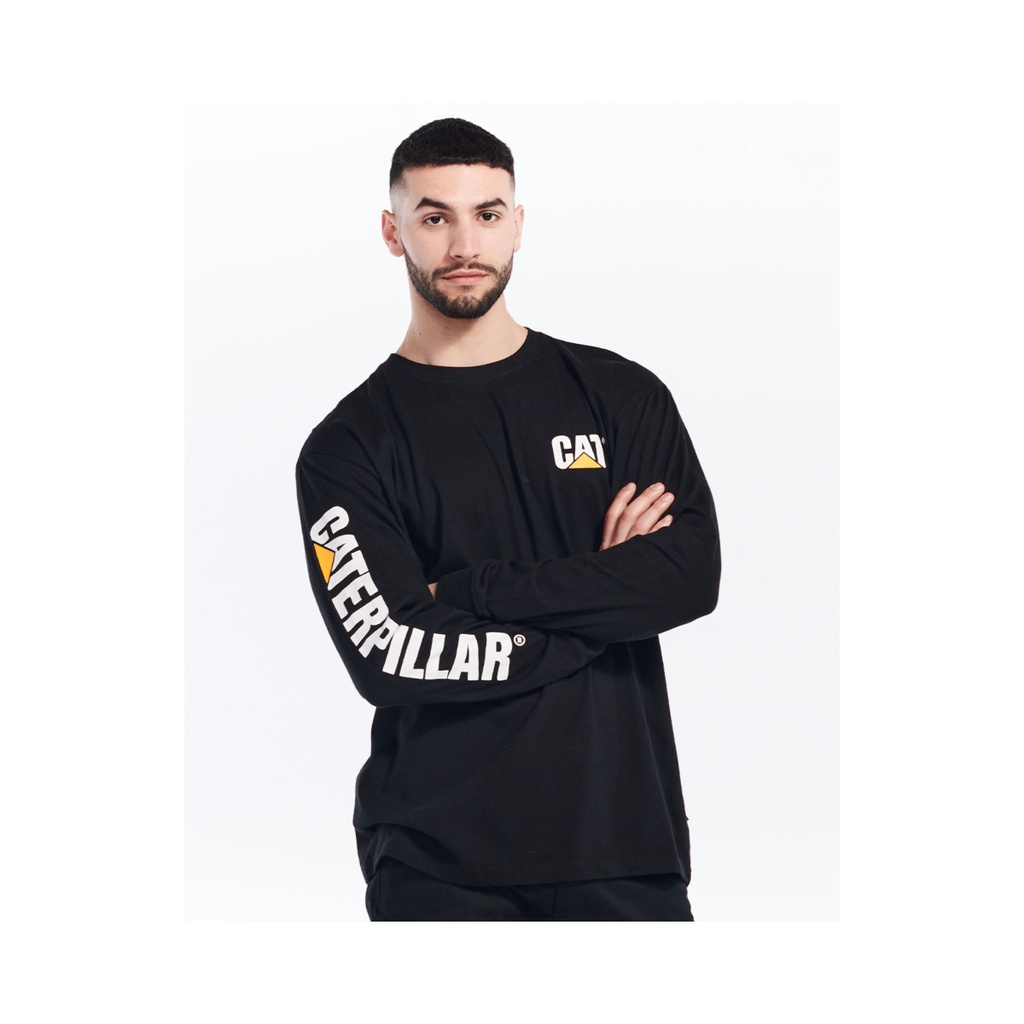 Caterpillar Men's TRADEMARK Banner Long Sleeve Tee - Black (1510034-016 ...