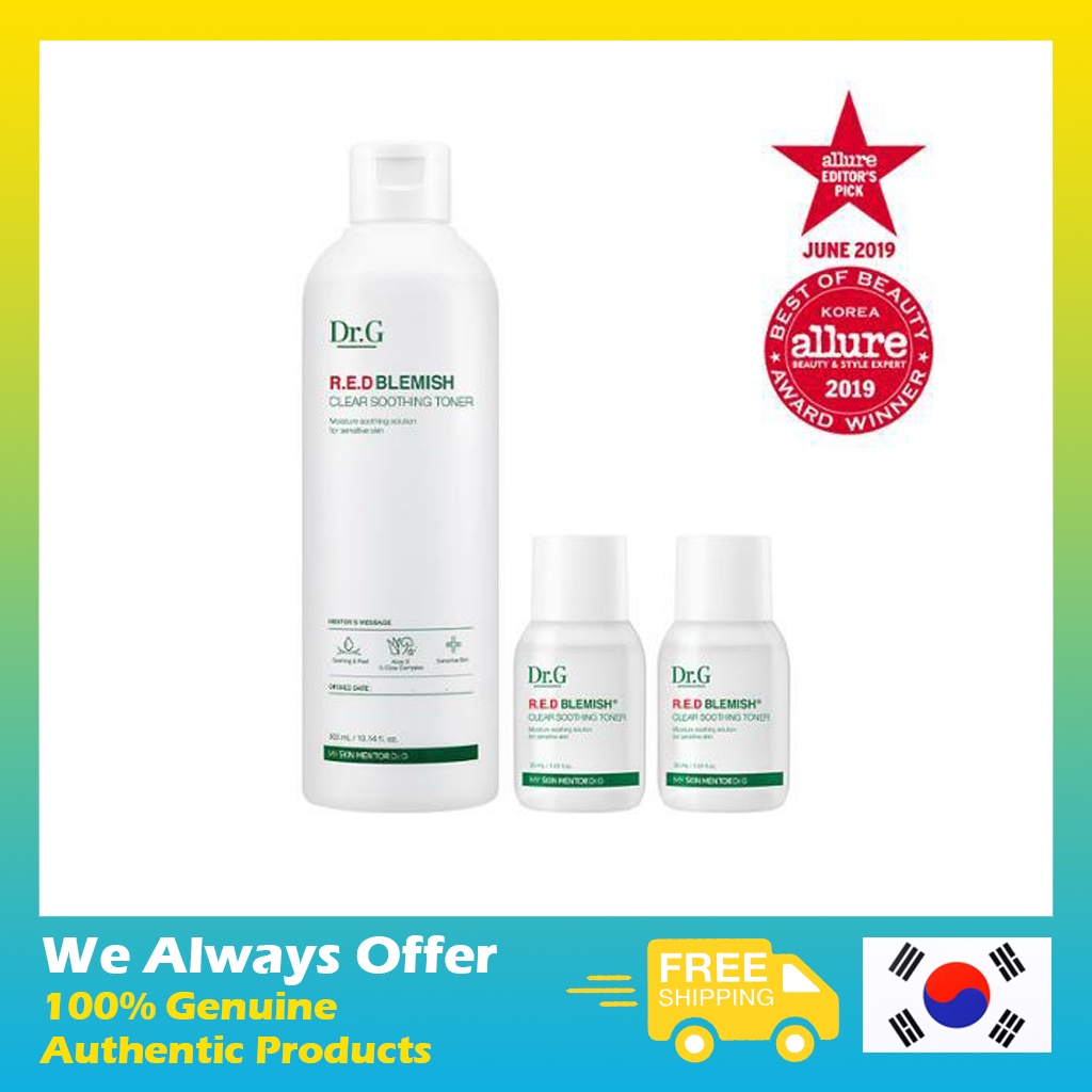 [Dr.g] Dr. G Red Blemish Clear Soothing Toner Special Set (300mL+30mL ...