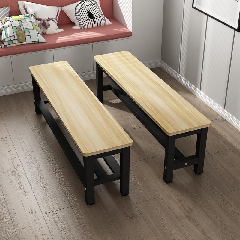 Bench long stool shopping mall wooden stool changing shoe stool ...