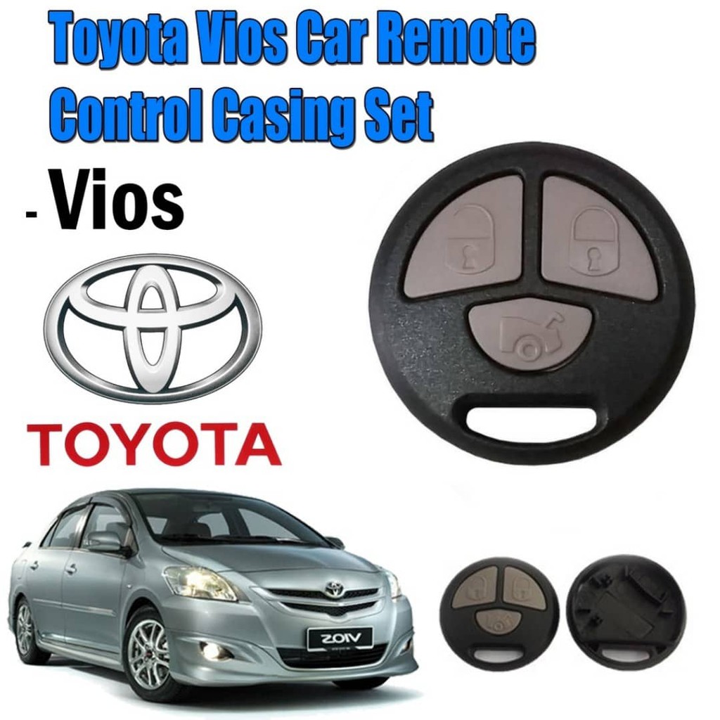 Toyota Vios 3 Buttons Remote Case 圆形 | Shopee Malaysia