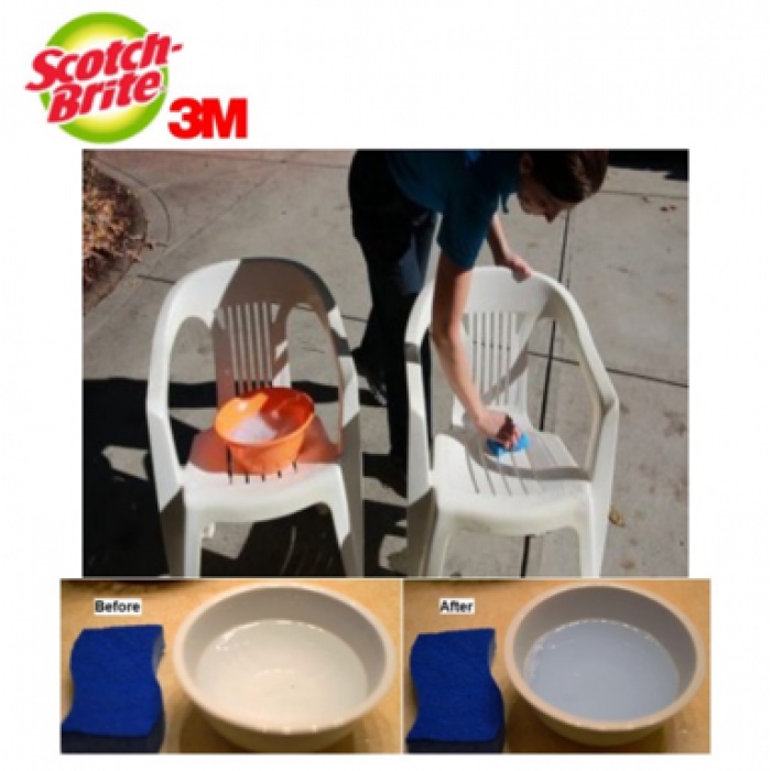 3M Scotch Brite Non-Scratch Scouring Sponge - Blue (2 Pcs/Pack ...