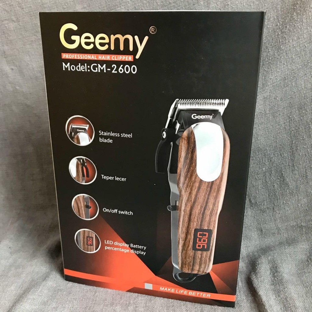 Geemy GM2600 Original Rechargeable Professional Hair Clipper Cutter ...