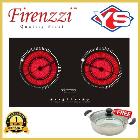 Firenzzi 2 Burner CERAN Ceramic Hob FRR-2099XP | Shopee Malaysia