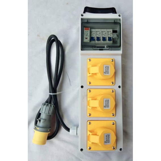 INDUSTRIAL DB BOX 3P16A FOR 110V, 3POINT POWER SUPPLY SOCKET BOX ...