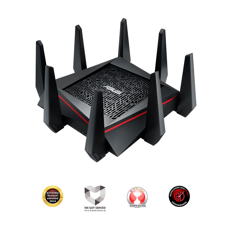 ASUS RT-AC5300 Wi-Fi Tri-band Gigabit Wireless Router with 4x4 MU-MIMO ...