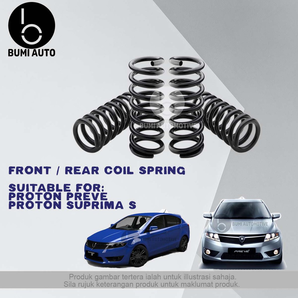 Proton Preve Suprima S Front (Depan) / Rear (Belakang) Standard Coil ...