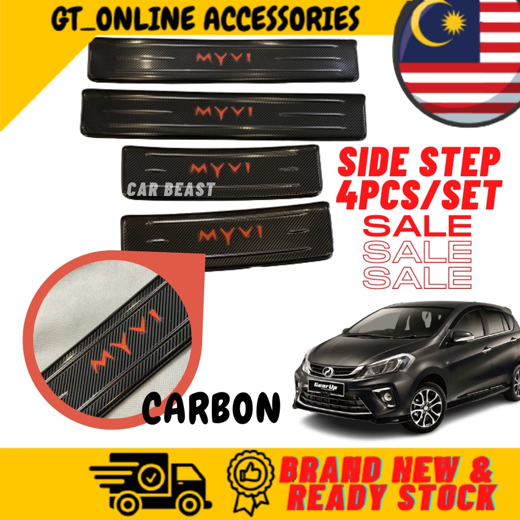 🔥Perodua Myvi GM3 Gen3 2018🔥 Door SIDE STEP (NO LED) Kicking Plate Side ...