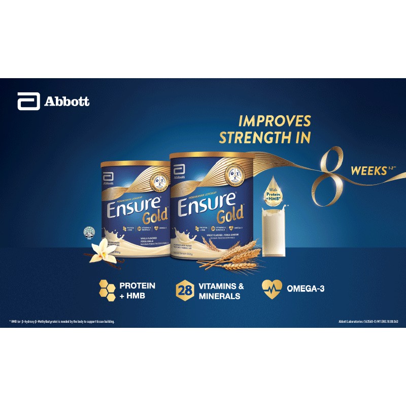 Ensure Gold Vanilla / Wheat /Green tea 850g | Shopee Malaysia