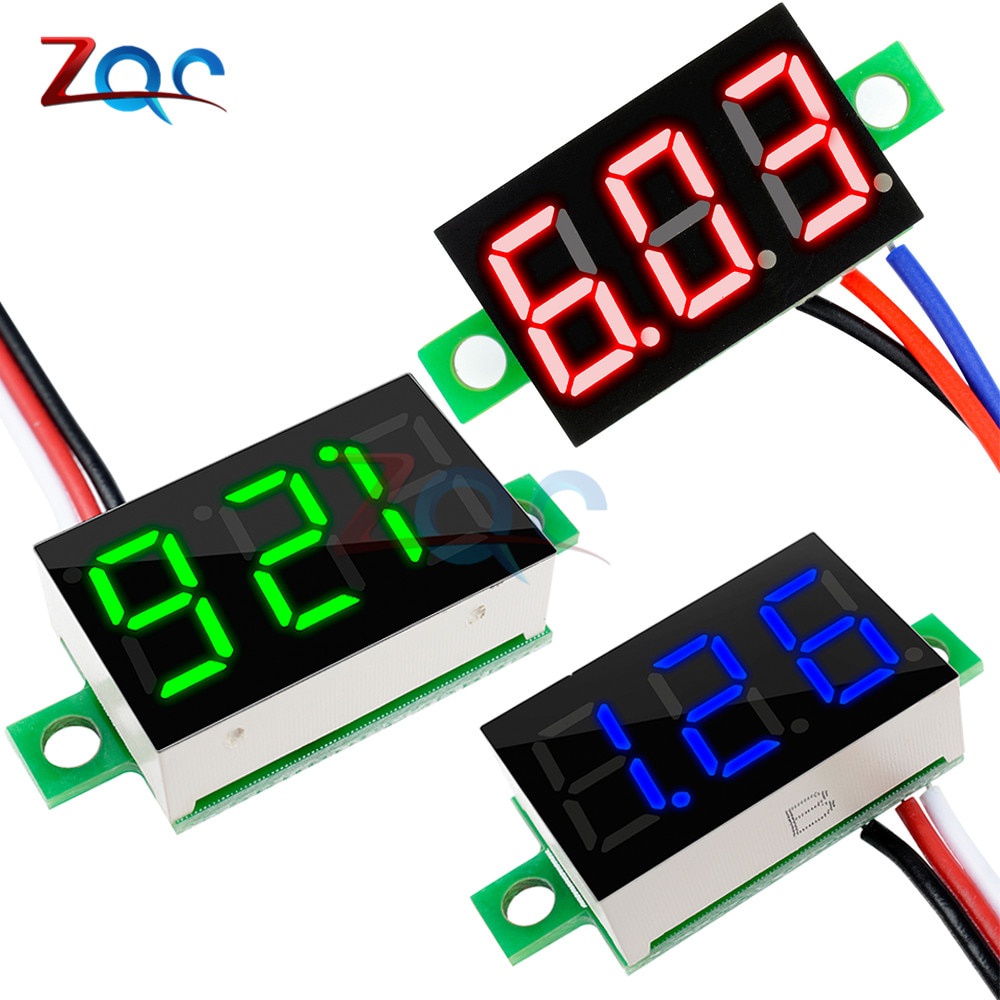 0.36 inch 0.36" DC 0-30V Super Mini LED Digital Car Voltmeter Voltage ...