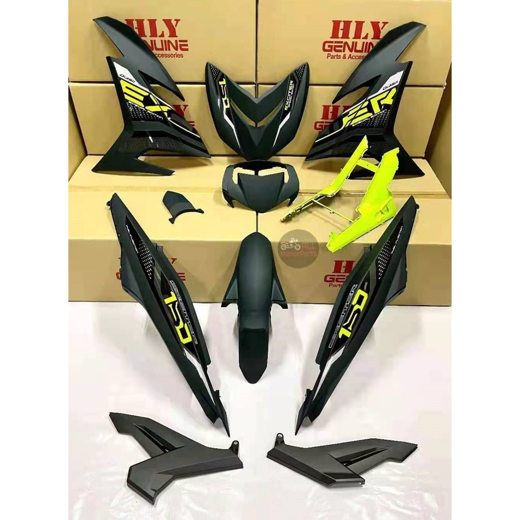 Y15ZR Y15Z Y15 V1 V2 EXCITER 4 KING GREEN BEAST MATTE HIJAU BODY COVER ...