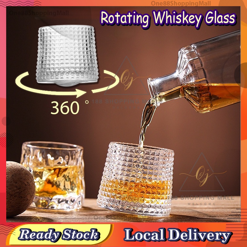 Creative rotary decompression glass wine cup ins Japanese beer cup top ...