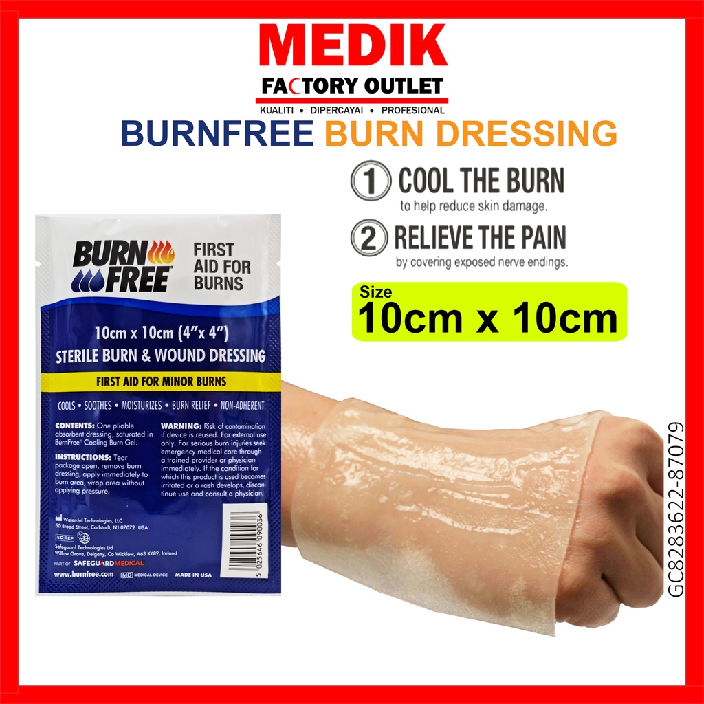 BurnFree BurnShield Burn Dressing First Aid For Burn 10CM x10CM , 20CM X 20CM | Shopee Malaysia