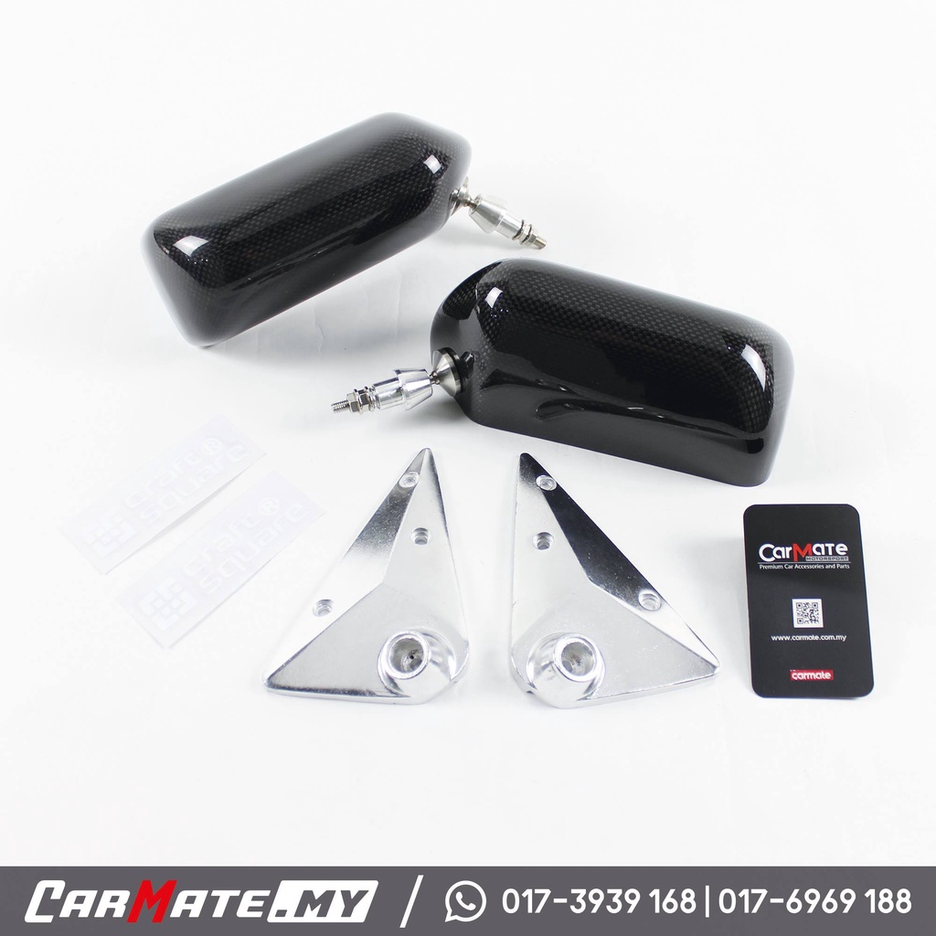 Craftsquare Carbon Fiber Side Mirror Universal JDM Honda Toyota ...