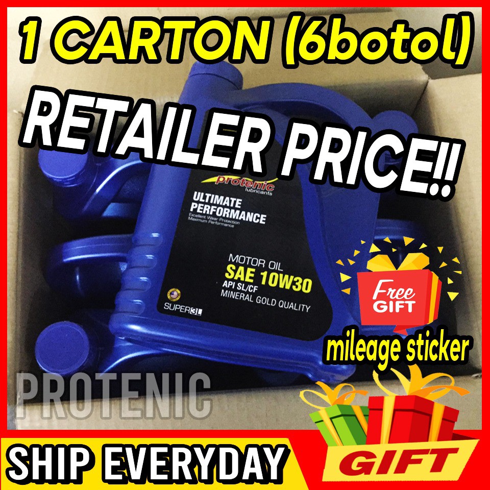 🔥6PACK PROMOTION🔥 Protenic Motor Oil (3L) Perodua Car Minyak Hitam ...