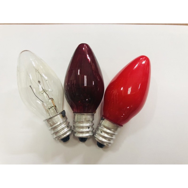 E12 5W Chili Cili Bulb (Clear / Red / Transparent Red, Yellow, Purple ...