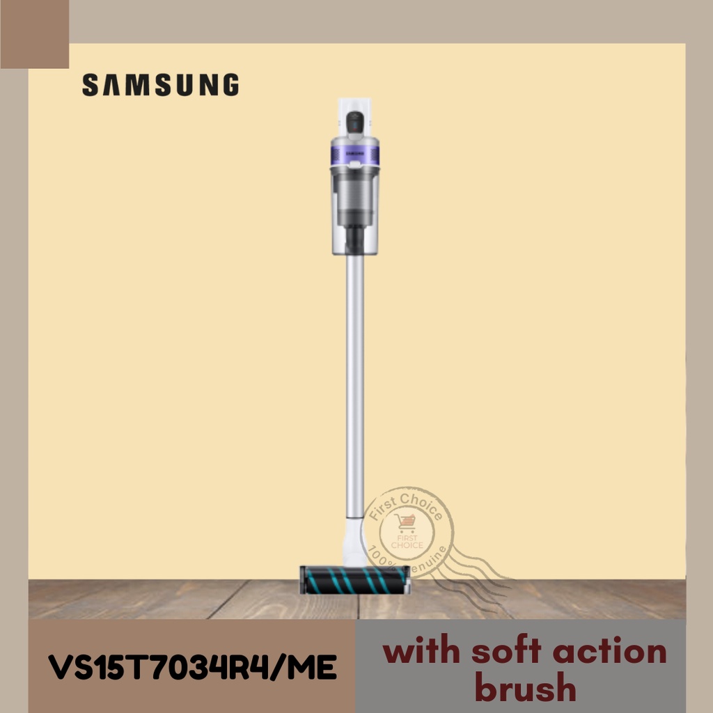 Samsung Vacuum Cleaner VS15T7034R4/ME (0.8L/410W) Digital Display ...