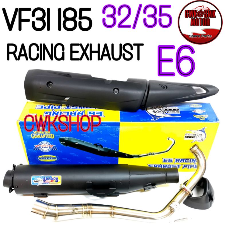 VF3I 185 RACING EXHAUST E6 ESPADA 32/35 & 35/35 EXHAUST ESPADA | Shopee ...