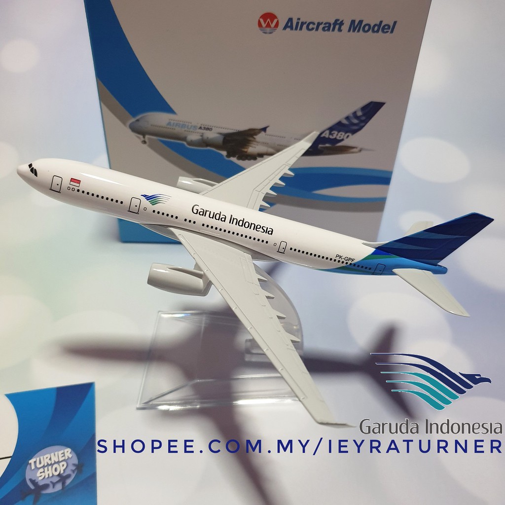 Garuda Indonesia Airbus A330-341 Aircraft Model 16cm Die-cast Metal ...