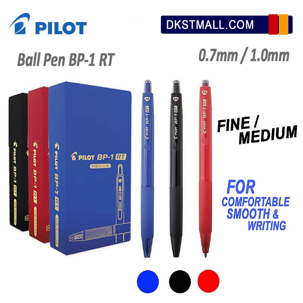 Pilot Ball Pen BP-1 RT 0.7mm / 1.0mm (BOX of 12 pcs) | Shopee Malaysia