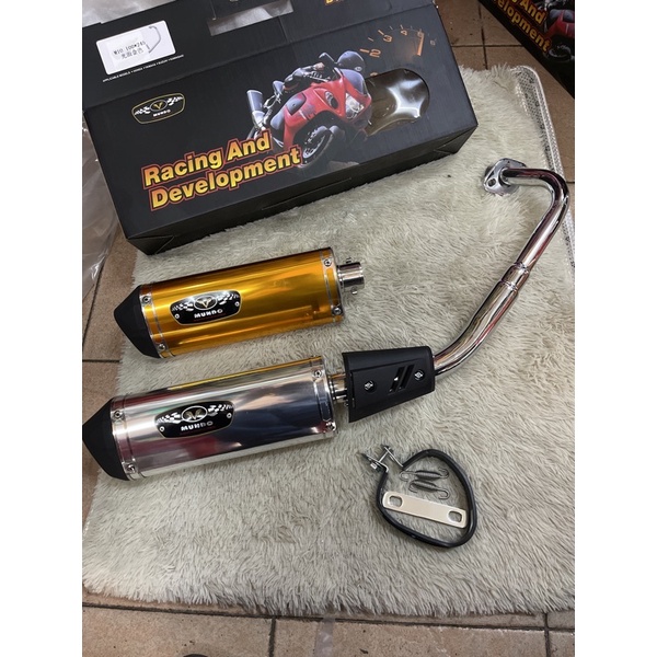 EGO E-go egos ego-s Ekzos racing exhaust set open 25 to 35mm alloy ...