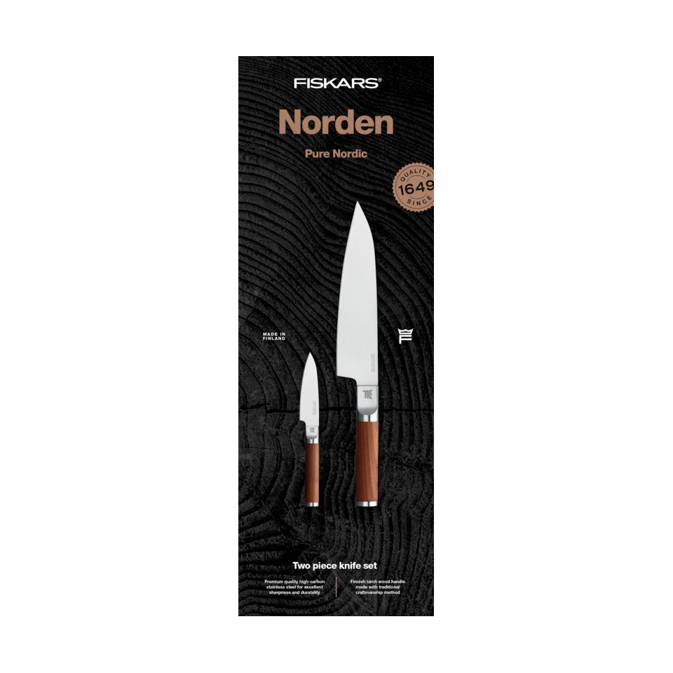 [Hieno] Fiskars Norden 2-pc knife set (Paring & Cook's Knife) | Made in ...