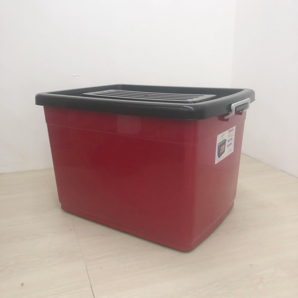 Super Big Storage Box With Wheel 155 Litres | Shopee Malaysia