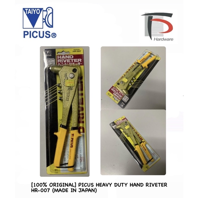 [100% ORIGINAL] PICUS HEAVY DUTY HAND RIVETER HR-007 / HR-007L (MADE IN ...