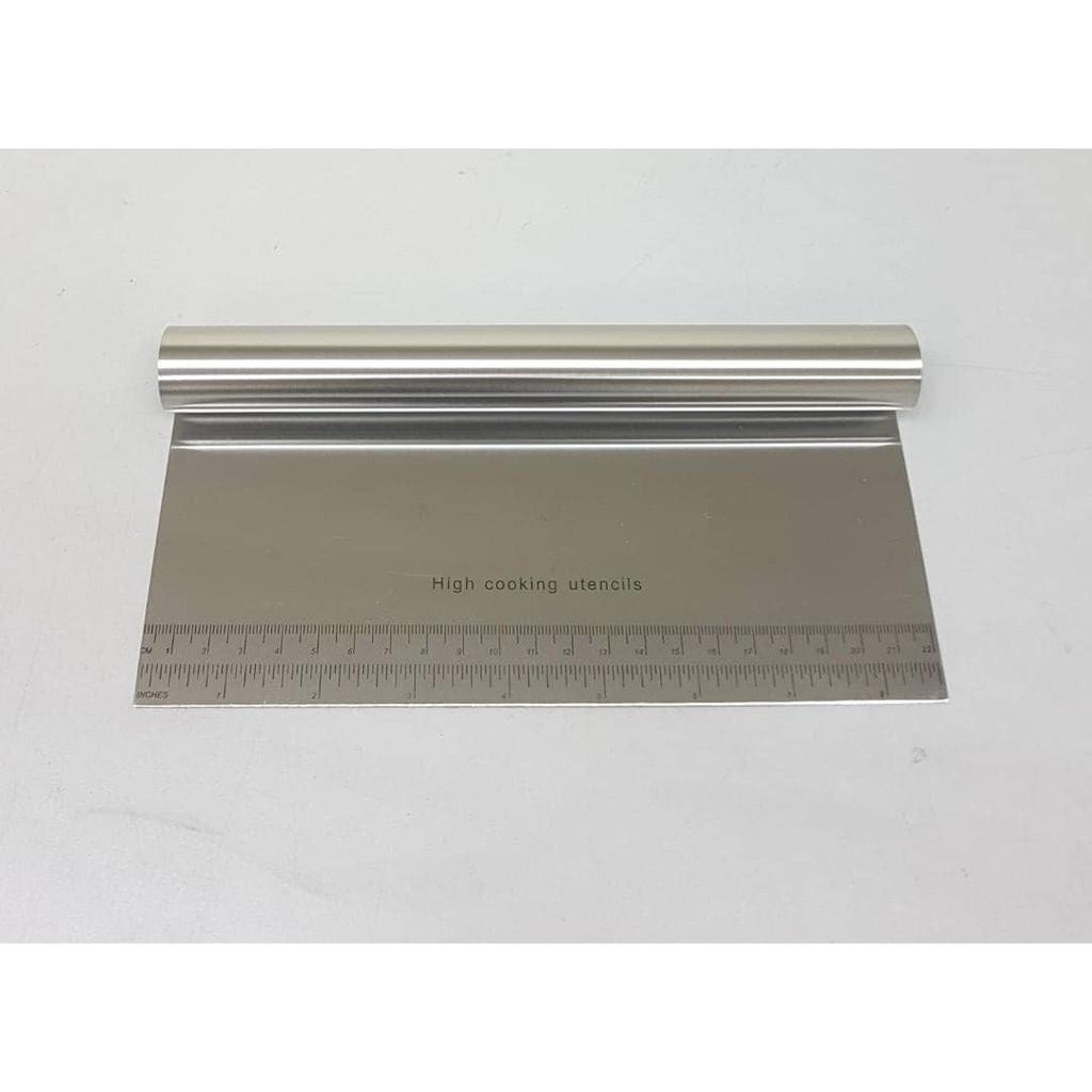 22cm Bench Scraper/ Chopper/ Stainless steel Kitchen Food Scraper / Icing Smoother | Shopee Malaysia