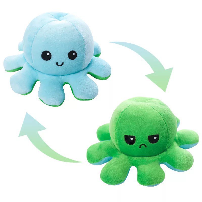 (Ready Stock) Reversible octopus plushie toy octopus toy octopus plush ...