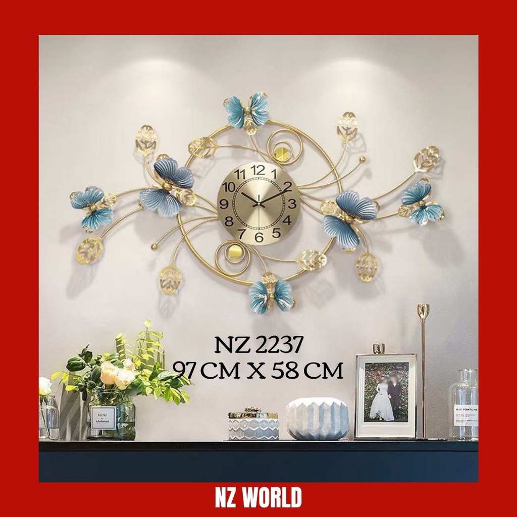 READY STOCK RAYA [NZ2237] Jam dinding Clock Wall Clock Luxury Modern ...