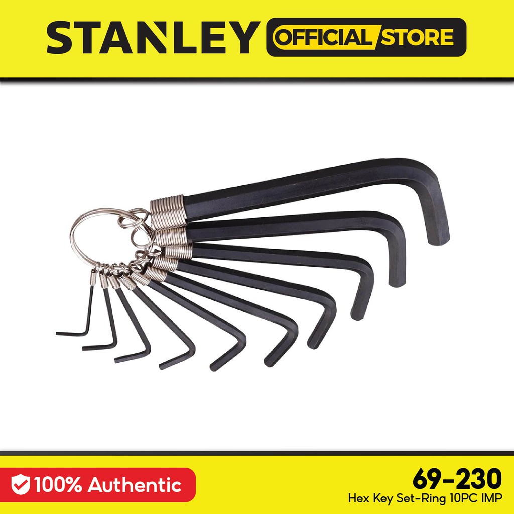 STANLEY 69230 HEX KEY SET X 10PCS RING | Shopee Malaysia
