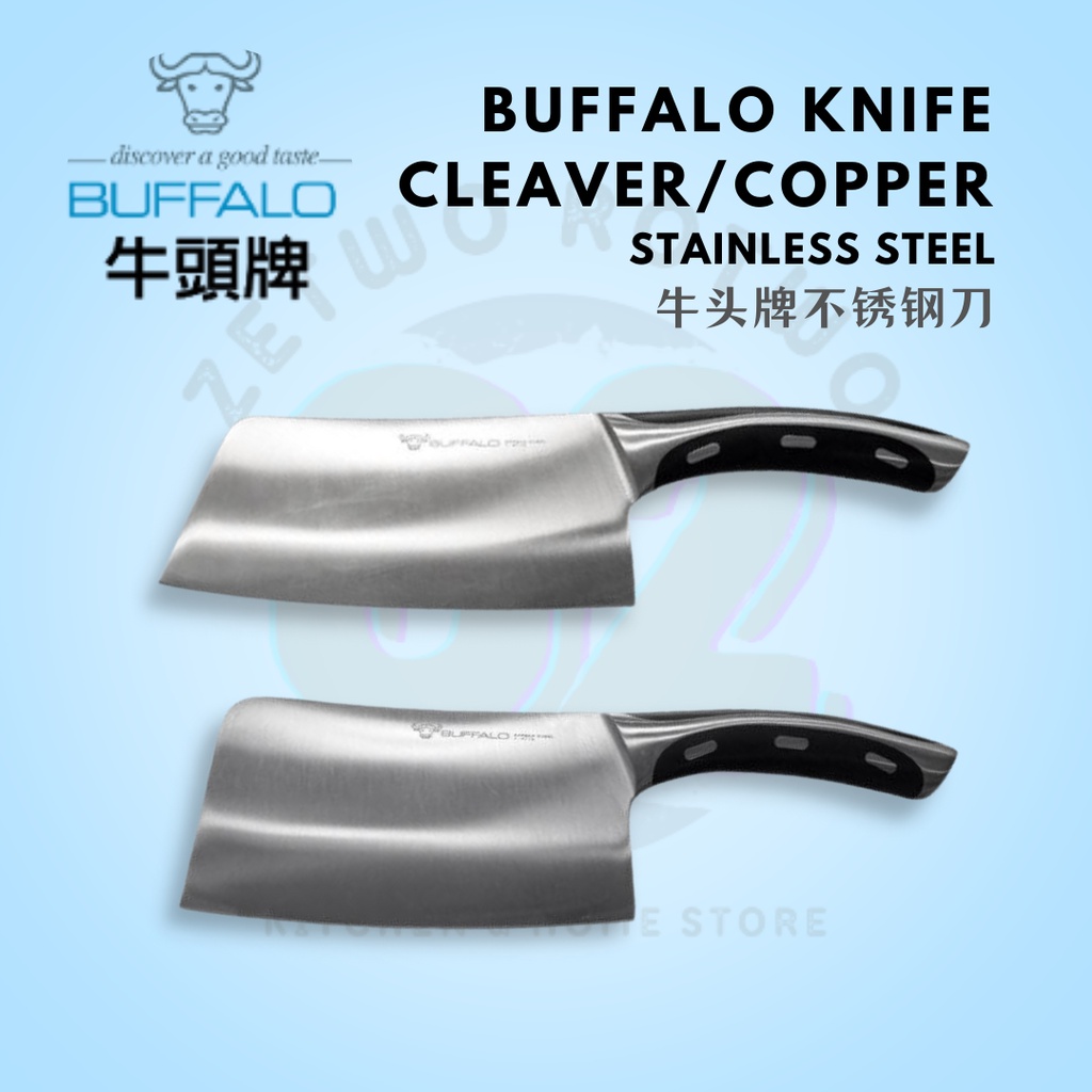 Buffalo Premium Stainless Steel Cleaver Chopper Knife Knive For ...