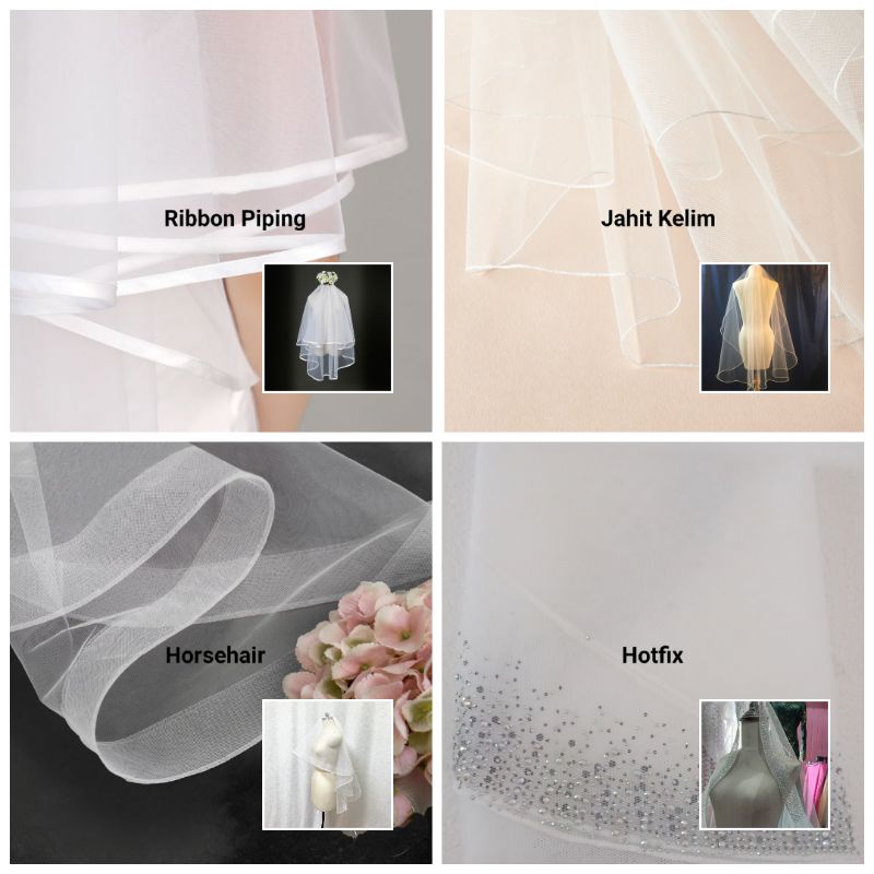 Veil Pengantin Veil Nikah Veil Tunang Veil Labuh ( Boleh pilih labuh ...