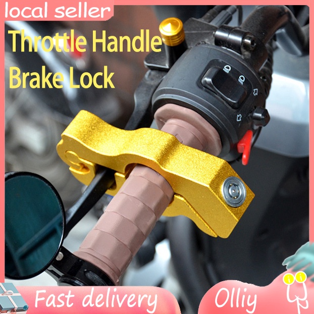 Motorcycle Grip Lock Alarm GARRIS Throttle Handle Brake Lock Motosikal ...