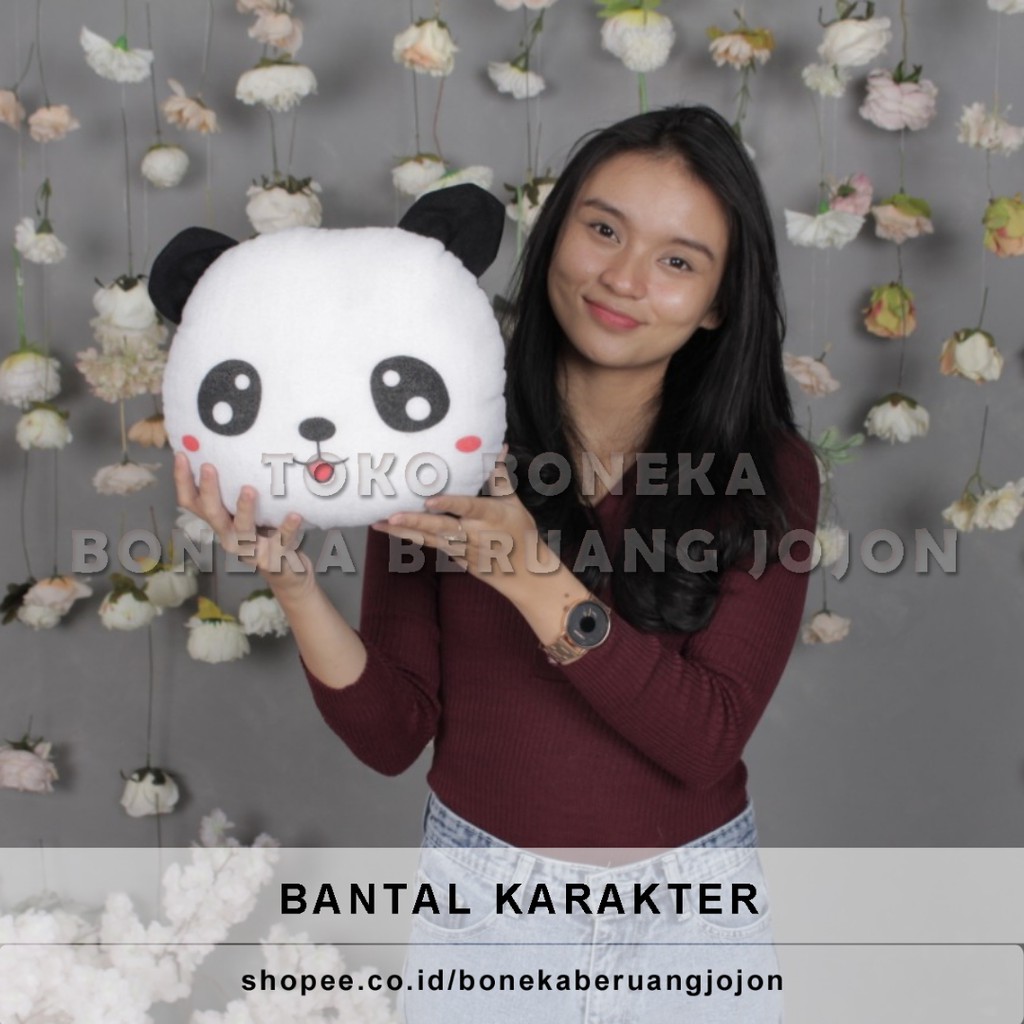 Cute Character Pillow 30CM PANDA DORAEMON STITCH HELLO KITTY SPONGEBOB ...