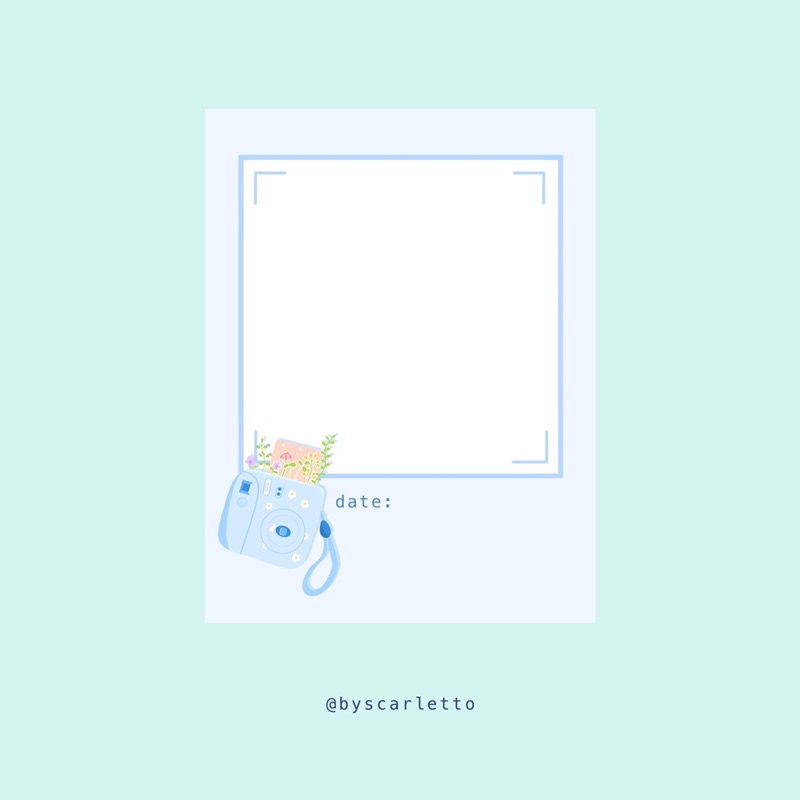 byscarletto instax poloraid cute memo sheets/ 便签纸/ journaling/ notes ...
