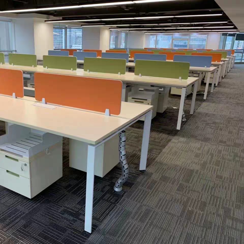 🔥Ready Stock🔥Desk partition grid cloth screen partition baffle desktop ...