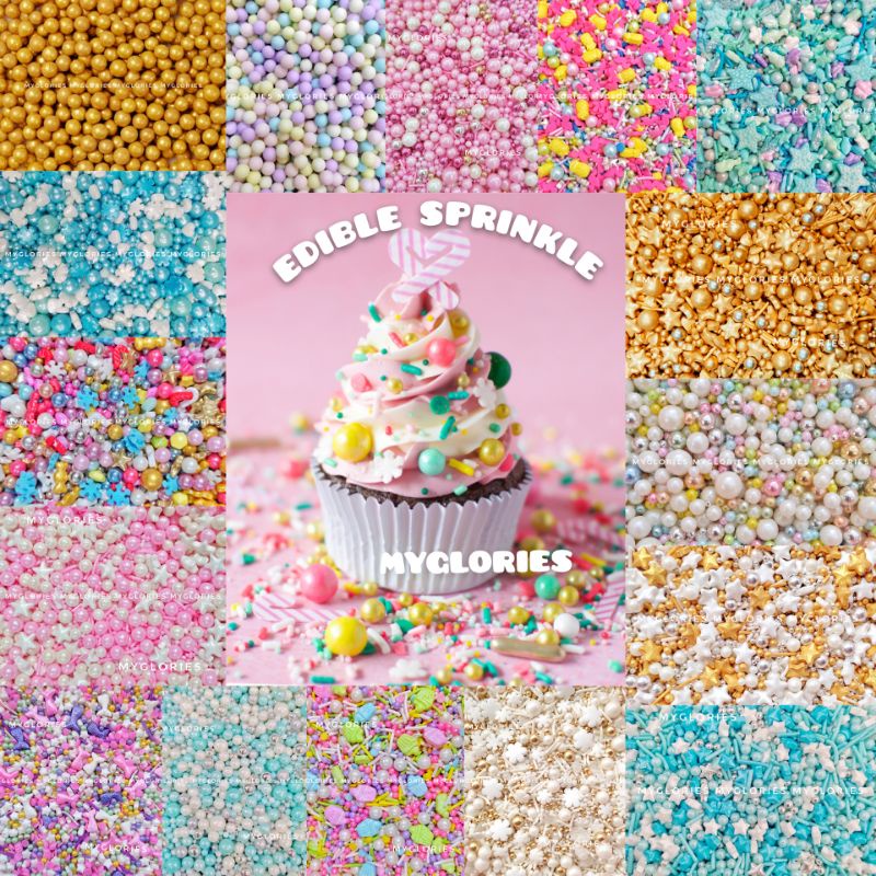 Edible Sprinkle Sprinkel Decorations Can Be Eated Birthday Cake ...