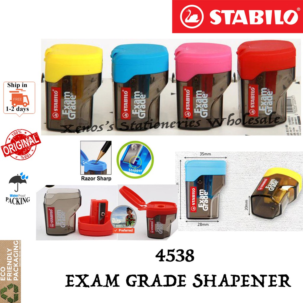 STABILO EXAM GRADE COLOURFUL SHARPENER 4538 / STABILO 4538 EXAM GRADE ...