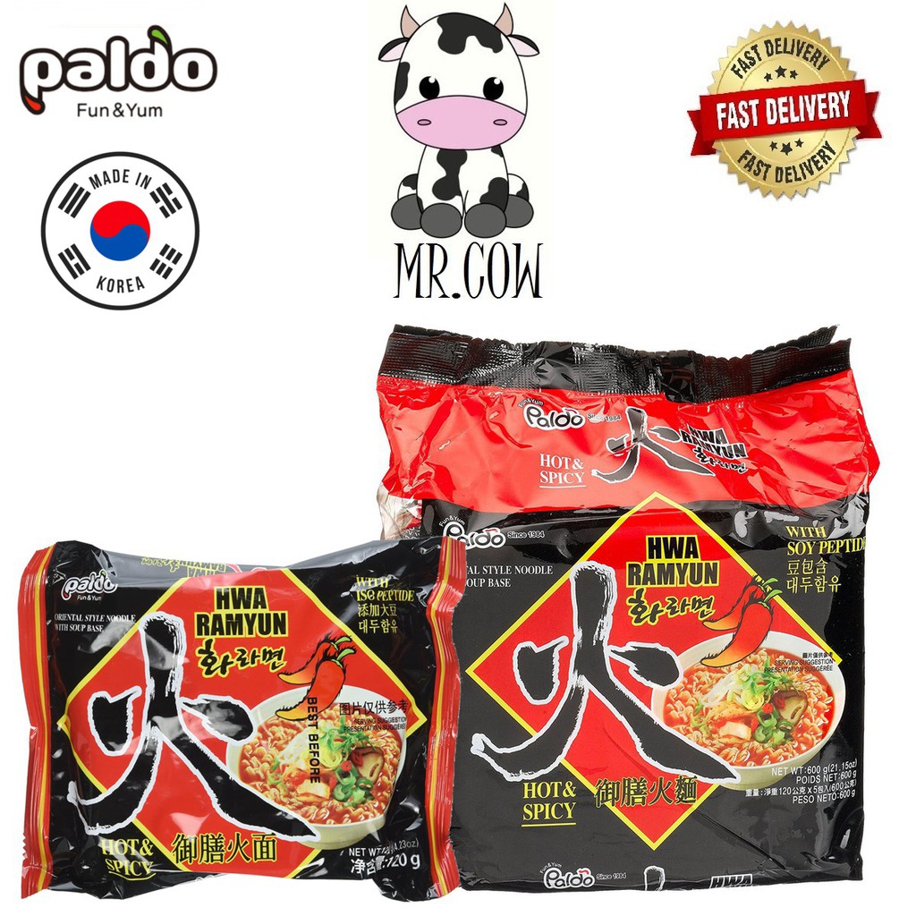 EXP: 8/25 Paldo Hwa Ramyun Big Pack 600g 120g x 5 | Shopee Malaysia