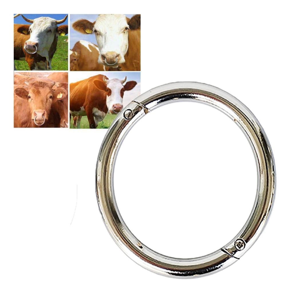 1Pcs Big Cattle Nose Ring Cattle traction ring Large Circle Stainless ...
