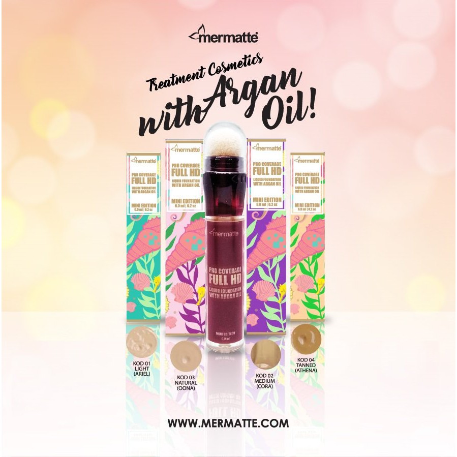 [CLEAR STOCK] 🔥 Mermatte Mini Pro Coverage FULL HD Liquid Foundation 🔥 ...